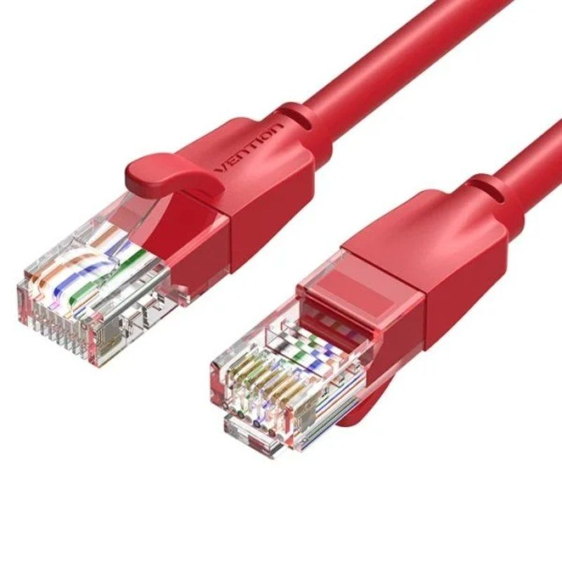 Cable de Red RJ45 UTP Vention IBERH Cat.6/ 2m/ Rojo | Leroy Merlin