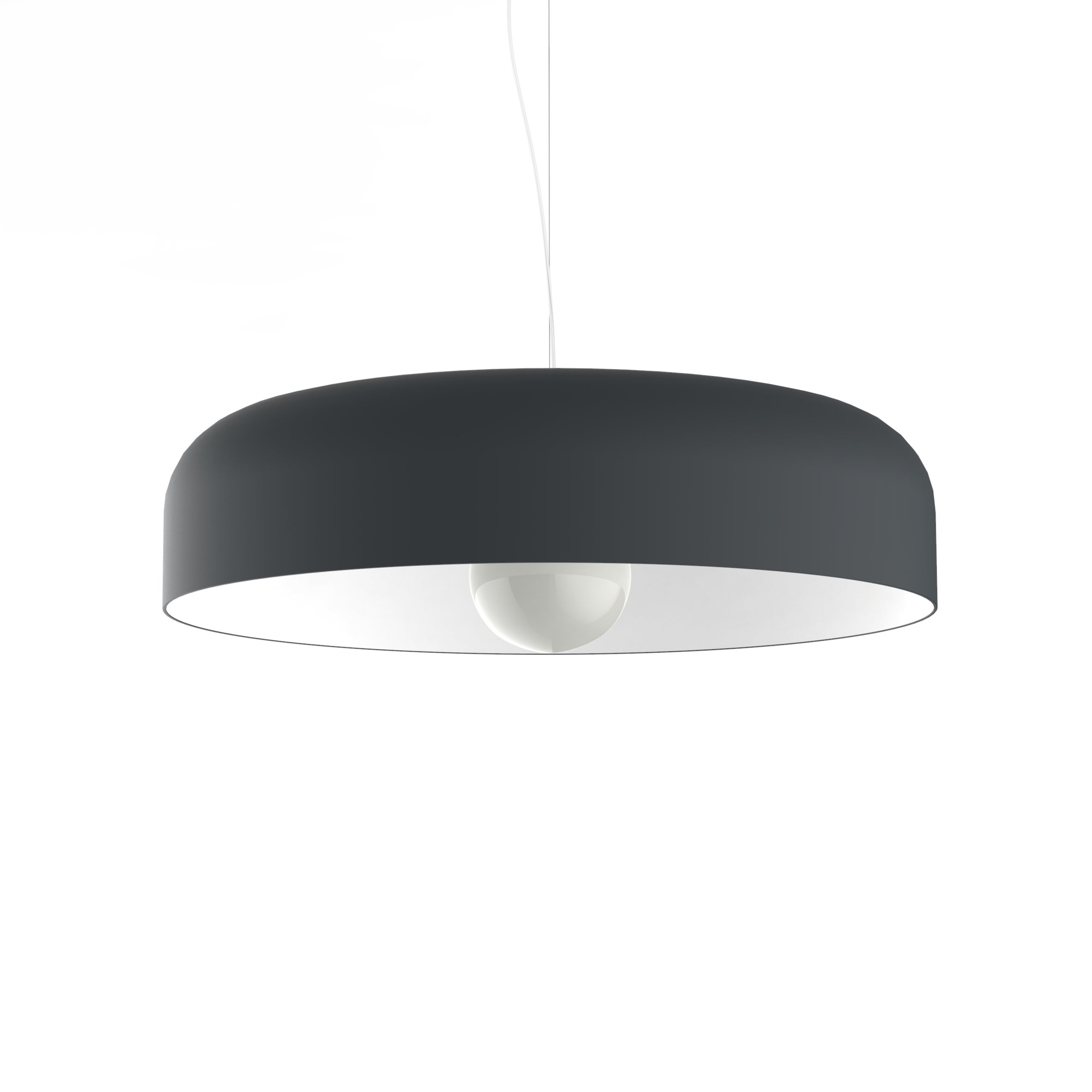 TUZZI LAMPARA DE TECHO Ø50 METAL GRIS ANTRACITA/BLANCO 1XE27 | Leroy Merlin