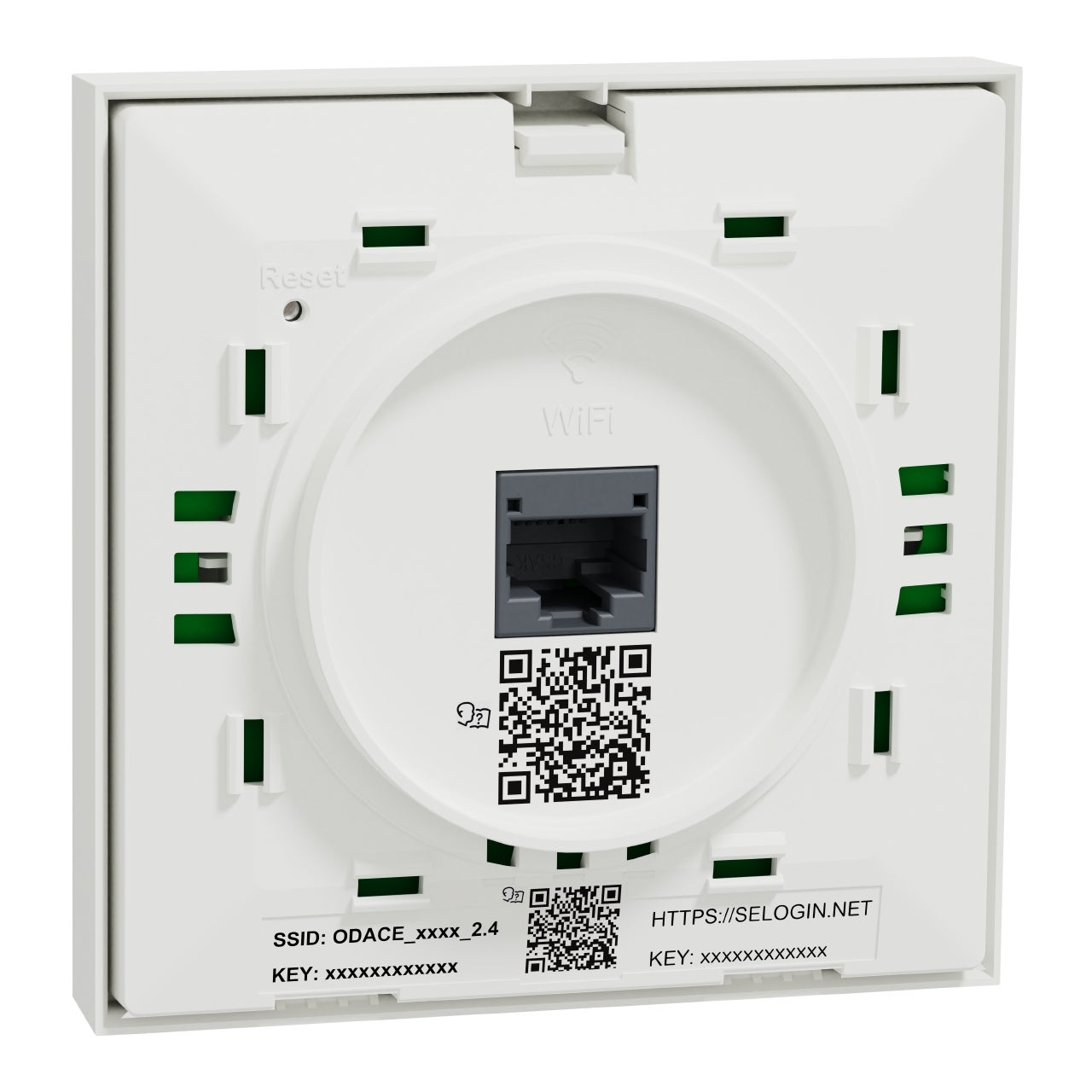 Point accès wifi - avec prise rj45 - odace - blanc - schneider electric ...