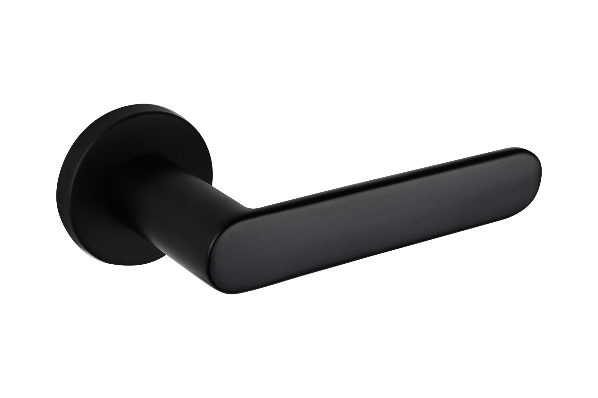 Wovar Poignée de porte Lavuzo Novara Noire avec rosace ronde - Par set ...