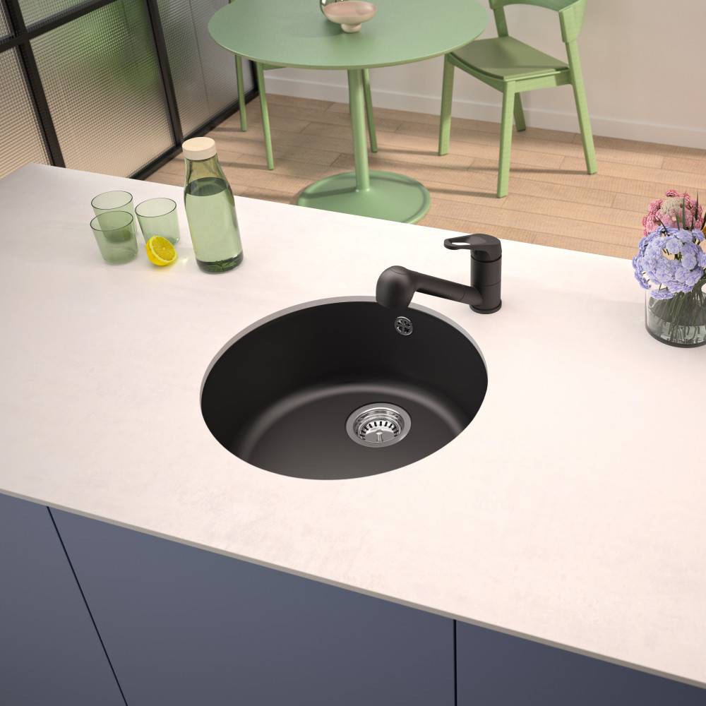 Evier rond sous et sur plan MIRADE Ø50 | Leroy Merlin