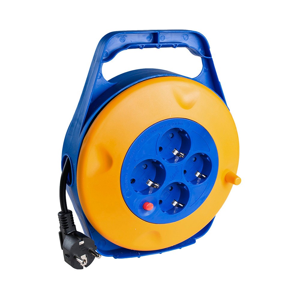 Enrouleur De Cable 10m 3x1,5mm Avec 4 Prises Bipolaire Et T/tl Solera ...