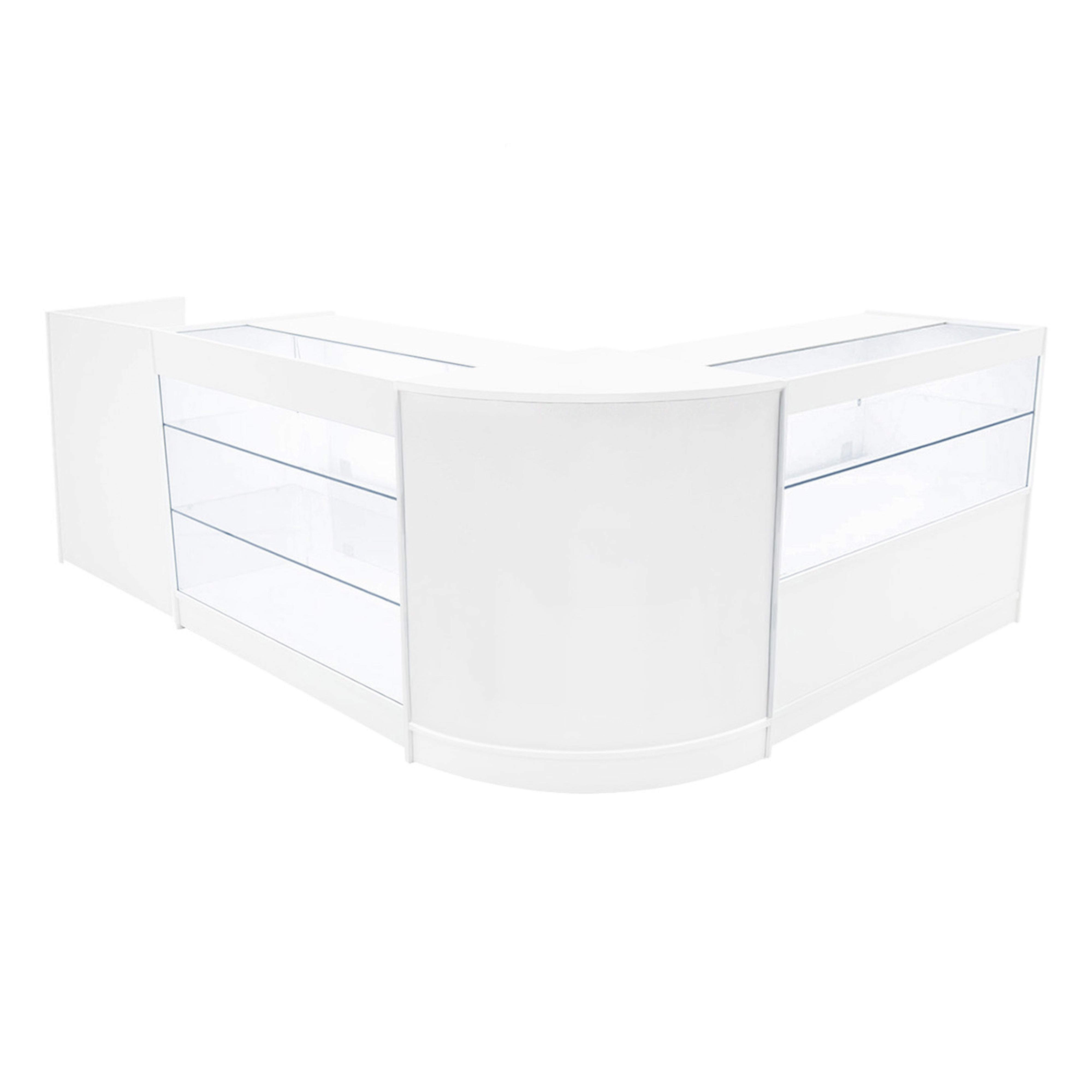 Set Banconi Bianco con LED Vega K1200 C1200 CM60 TB60 - Vetrina con ...
