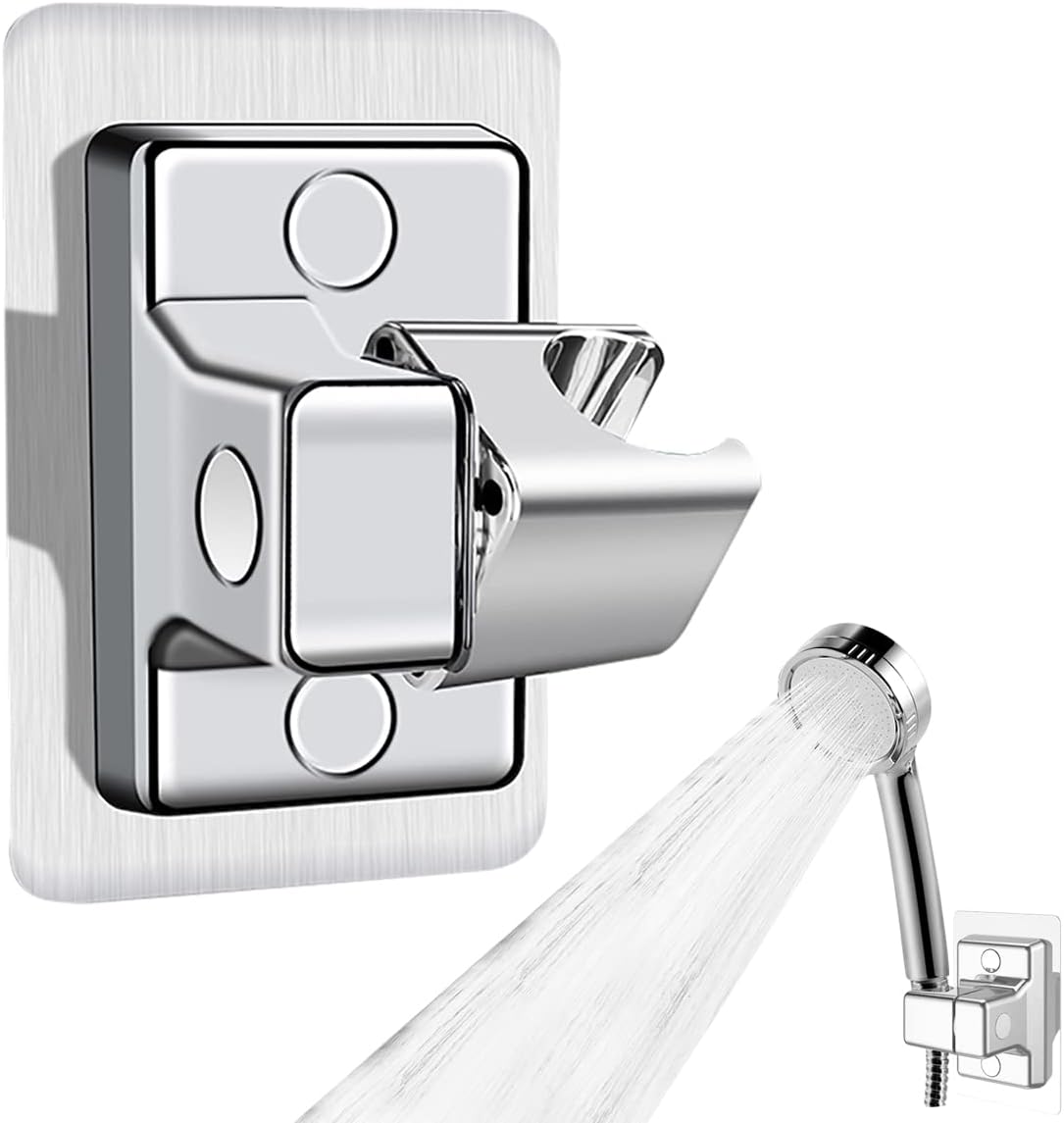 Support Pommeau de Douche, 360° Réglable Support Douche, ABS Plastique ...