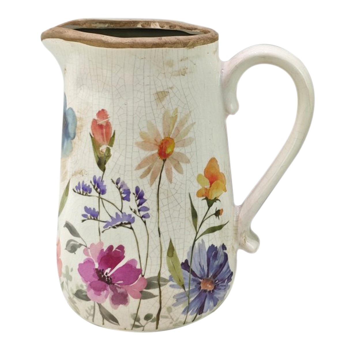 Jarrón Decorativo para Flores, Cerámica Blanca, Jarrón de Estilo ...