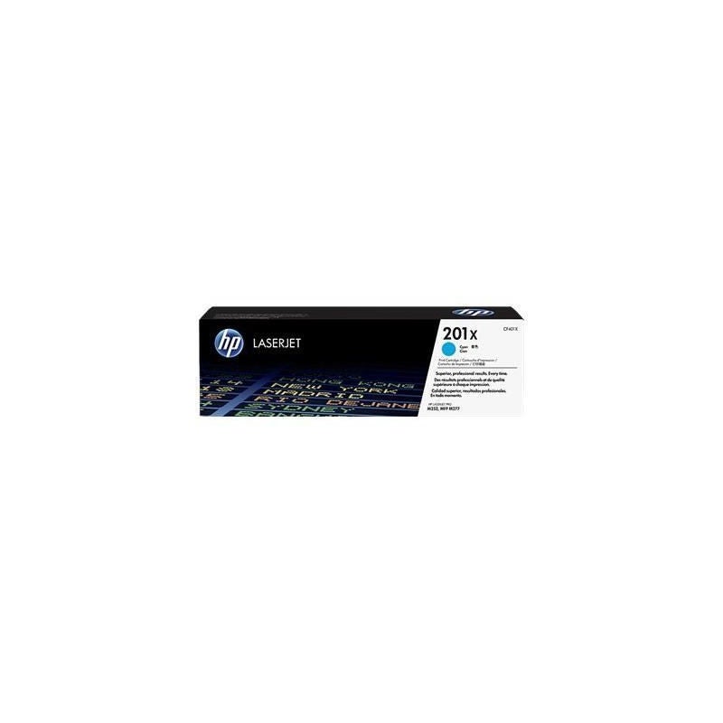 HP 201X toner LaserJet cyan grande capacite authentique CF401X pour HP ...