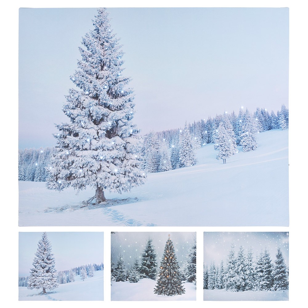 Cadre decoratif avec led50x1,5x40cm modele arbres | Leroy Merlin