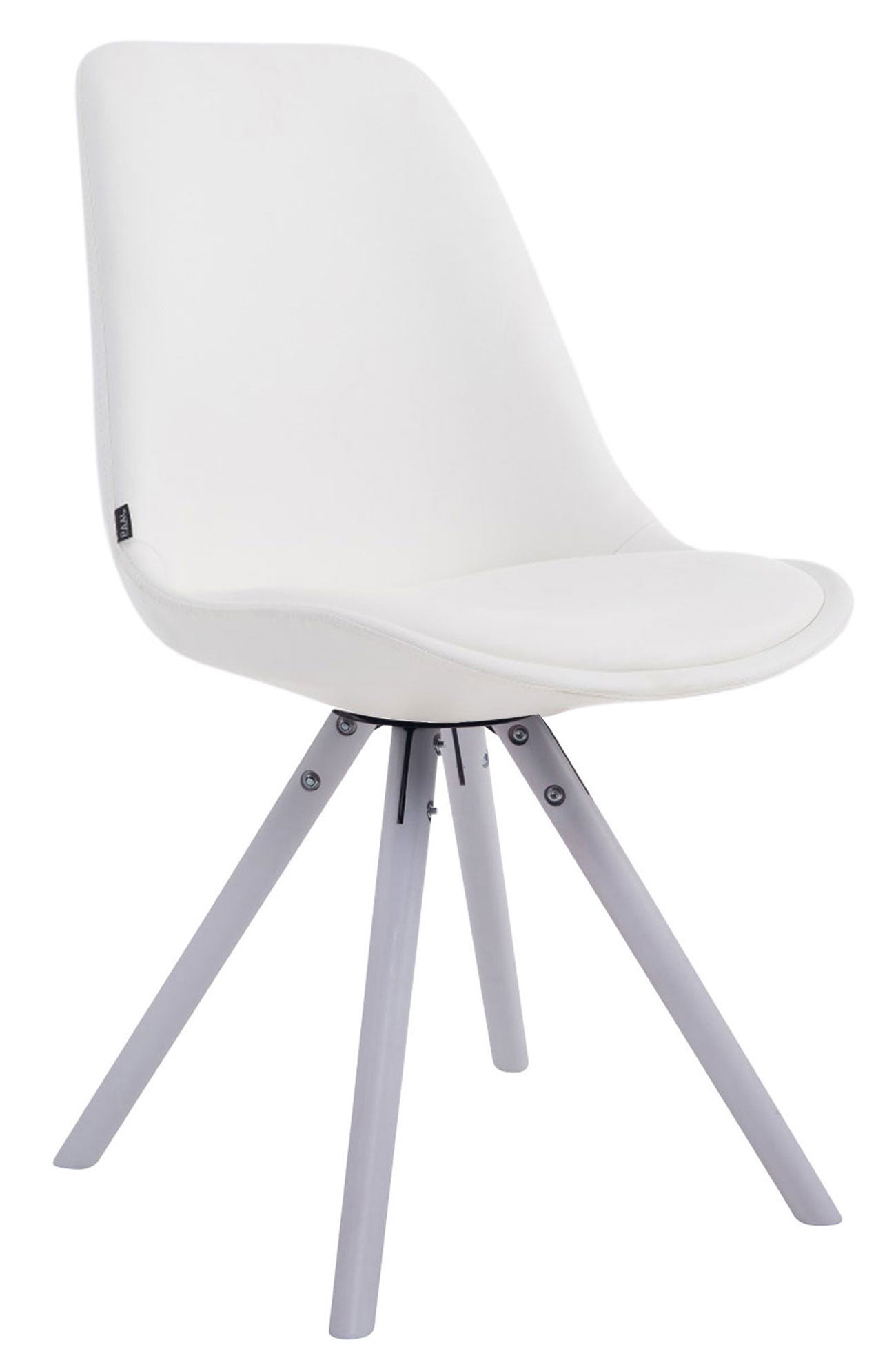 Chaise visiteur ronde Laval blanche blanc | Leroy Merlin