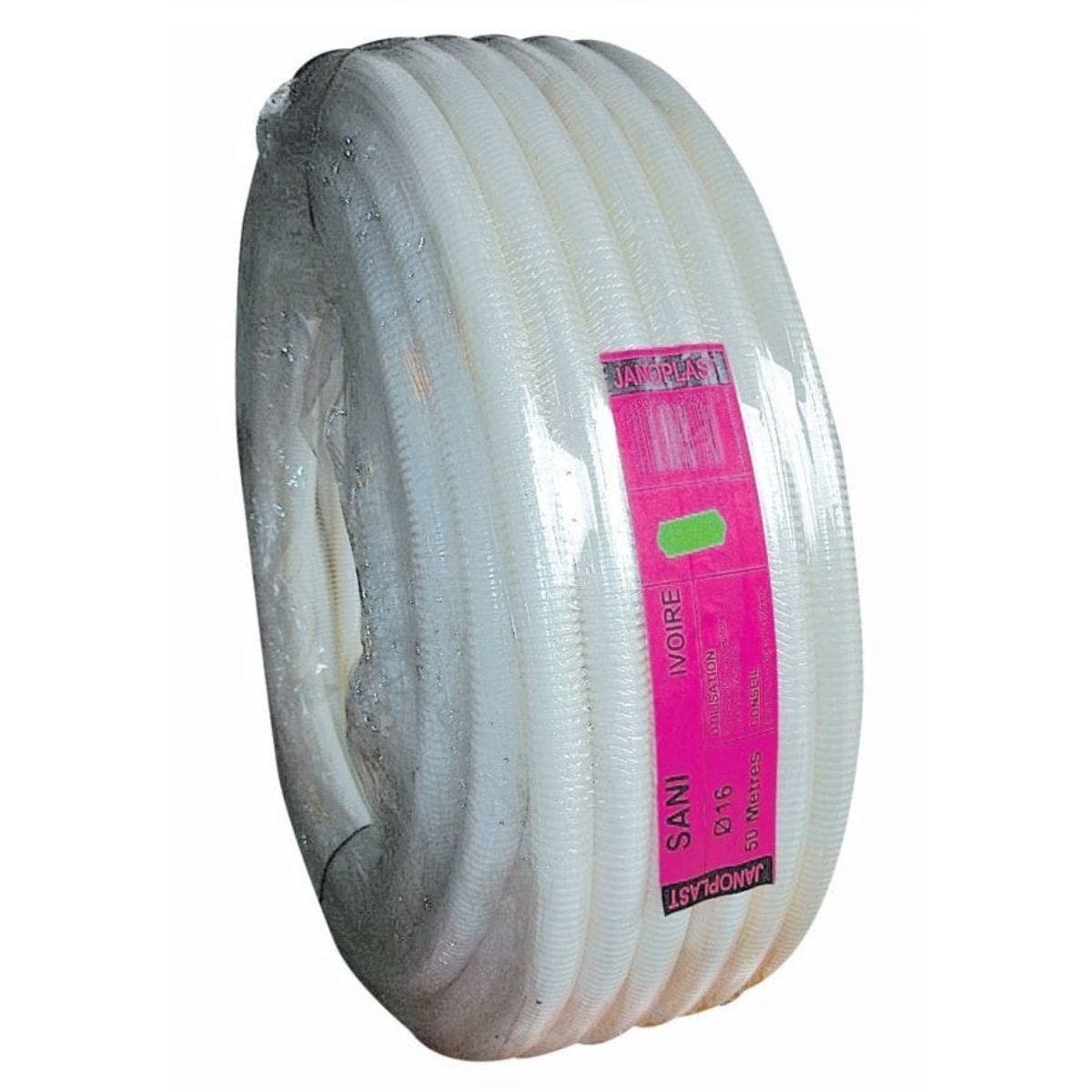 Gaine PVC ICO3 blanc eau-gaz DN19 50m | Bricoman