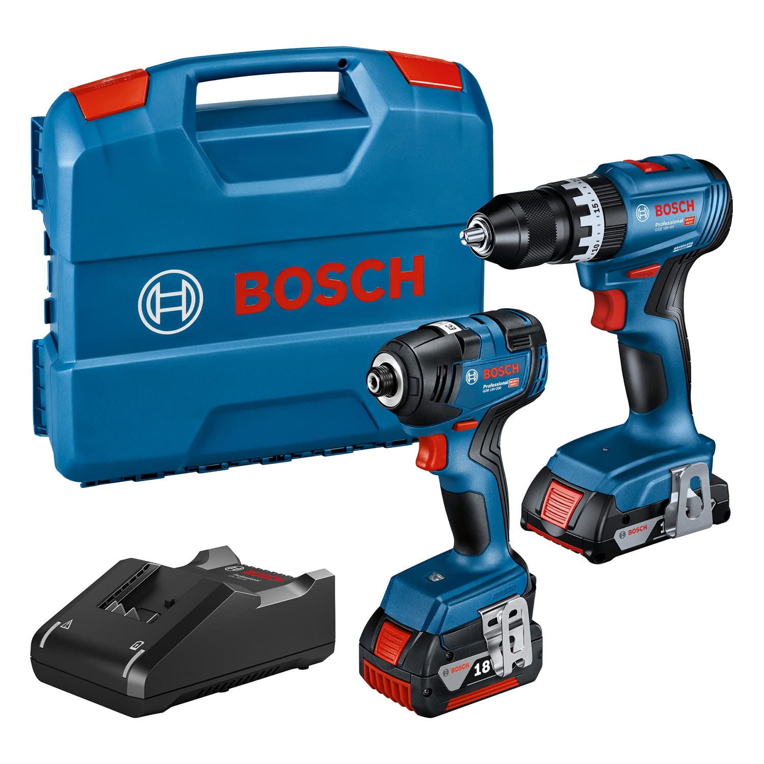 Bosch Professional Kit GDR 18V-200 + GSB 18V-45 (incl. 1 batteria 2.0 ...