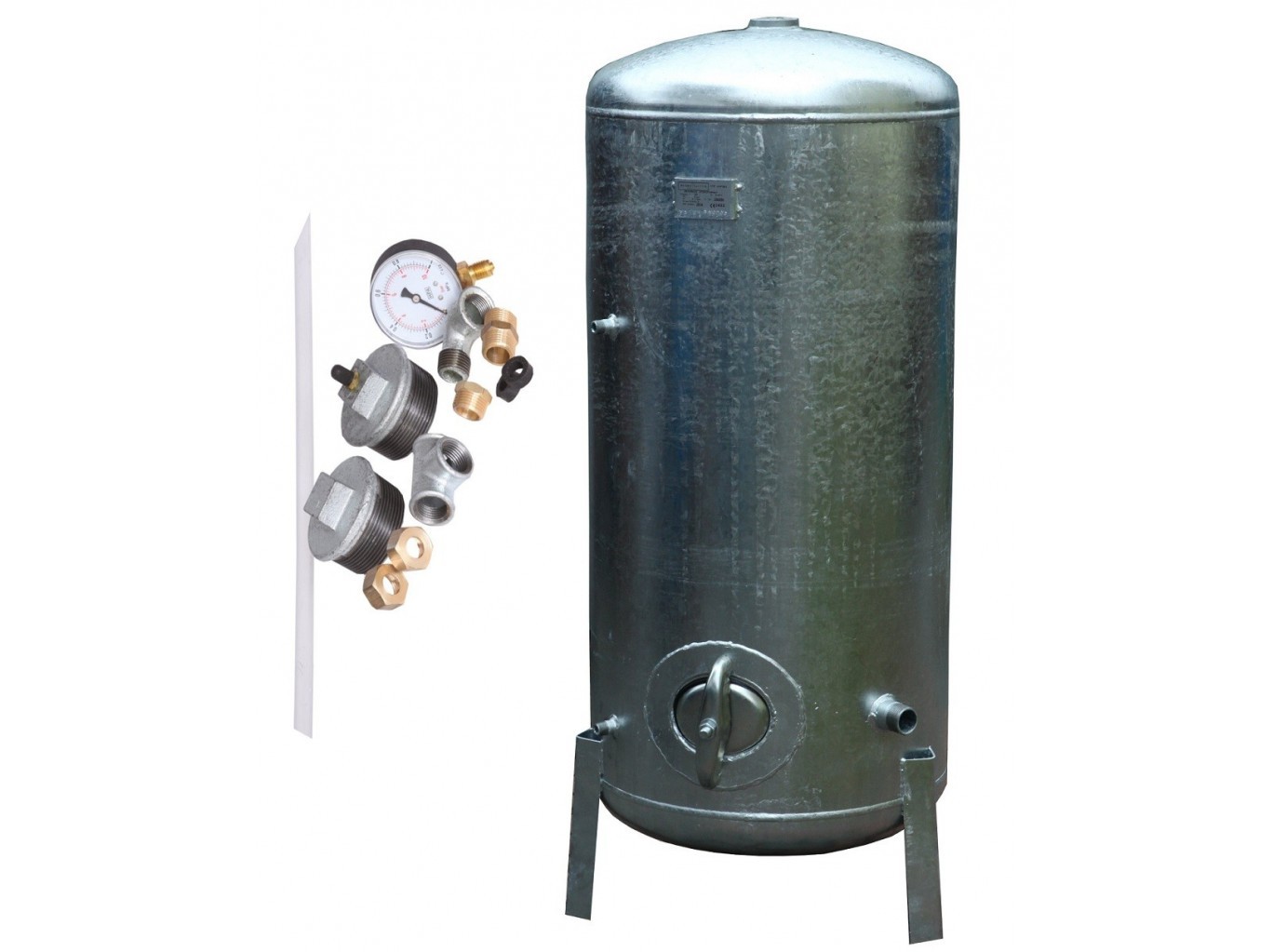 Réservoir surpresseur à eau galvanisé 6 bar 300 L avec accessoires ...