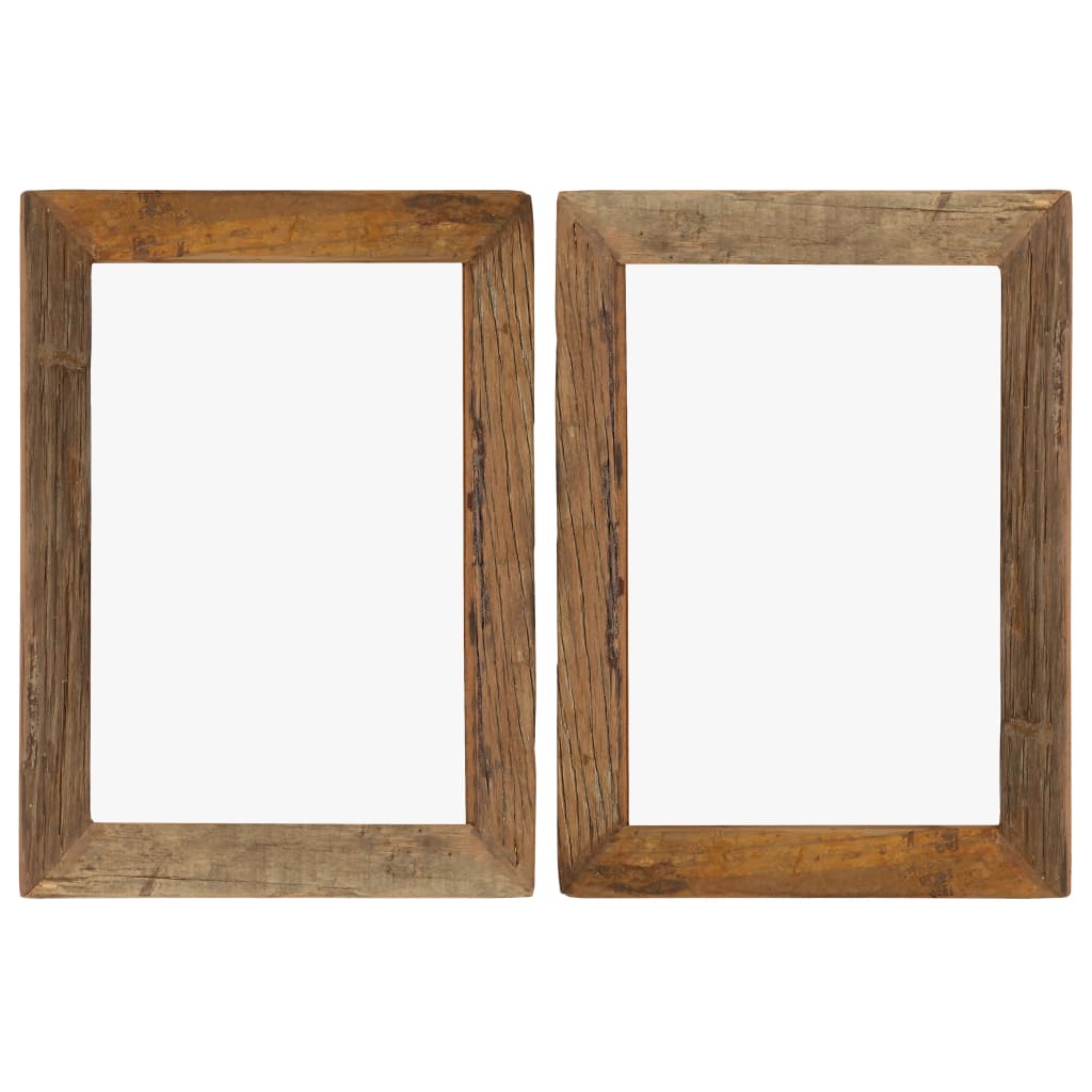 Maison Exclusive - Cadres photo 2 pcs 40x50cm Bois de récupération ...