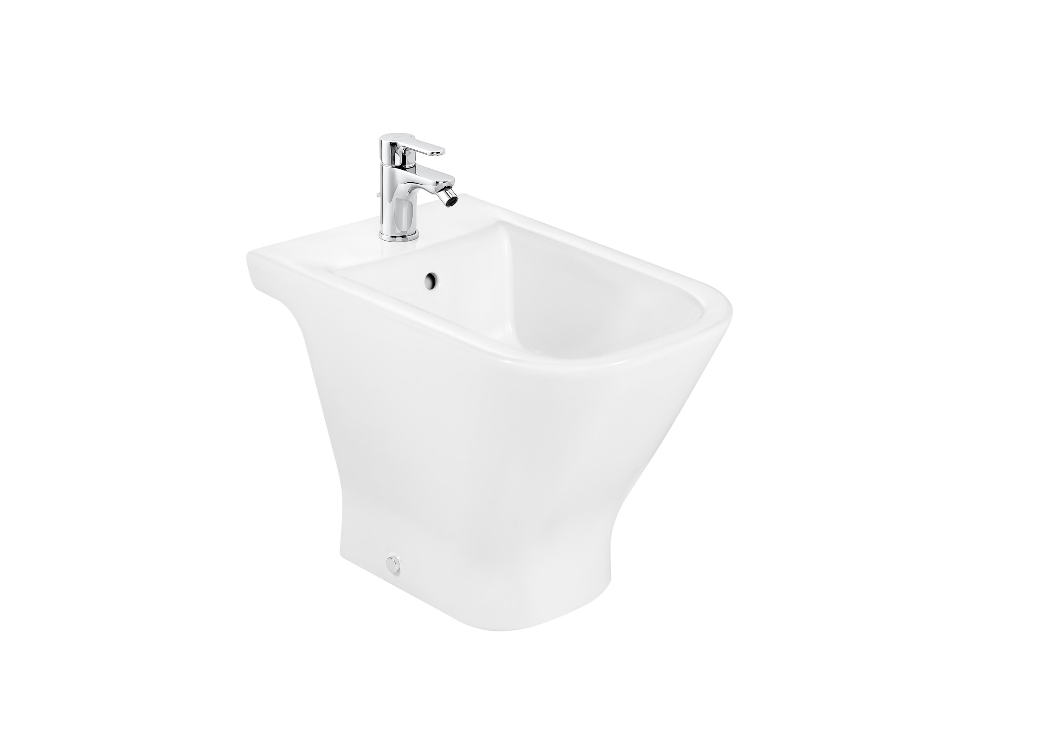 Roca The Gap - Bidet à poser, trou pour robinetterie, blanc A357474000 ...