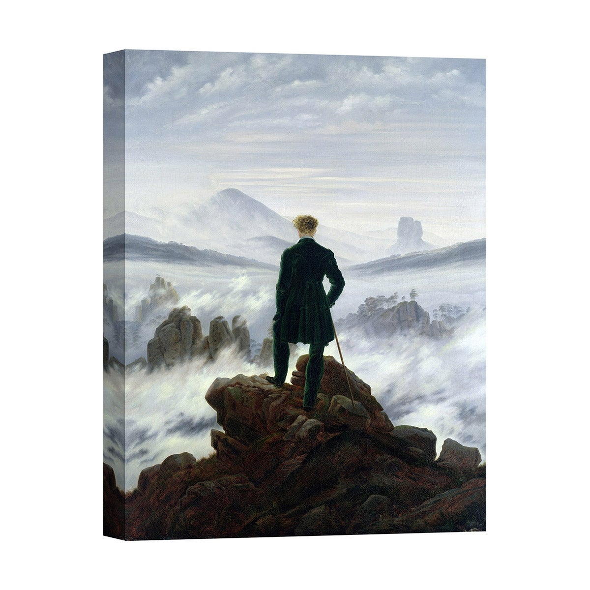 Tableau Impression Sur Toile Viandante Sul Mare Di Nebbia Caspar