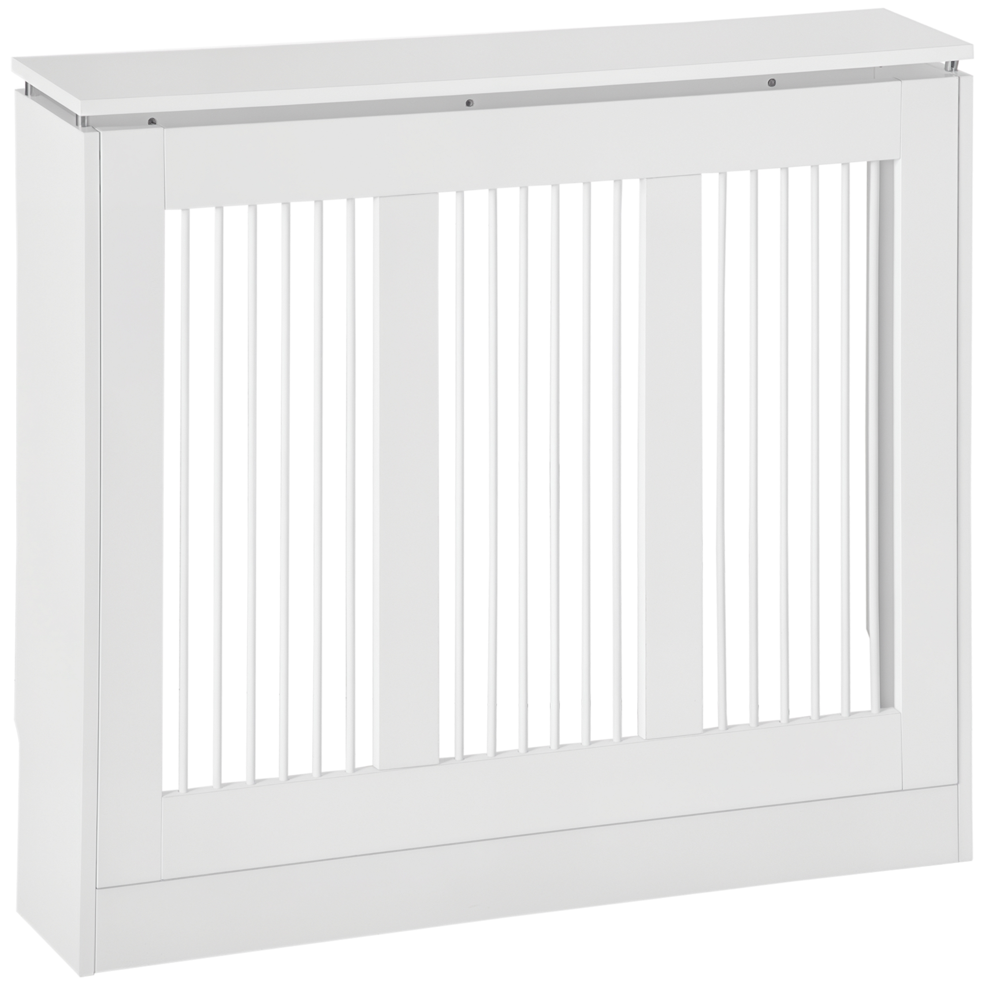 Cache-radiateur moderne et élégant à lattes pour la maison, blanc ...
