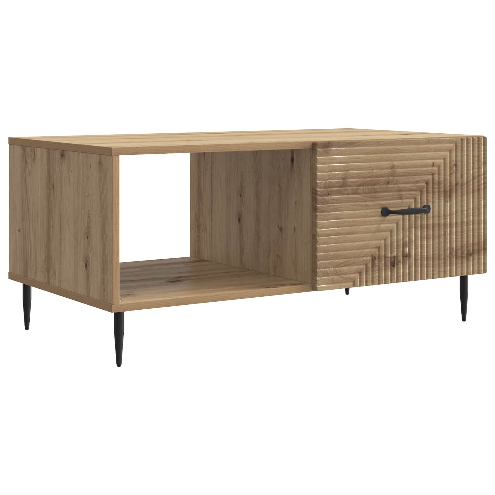 Table basse Chêne artisanal 90 x 50 x 40 cm Bois d'ingénierie | Leroy ...