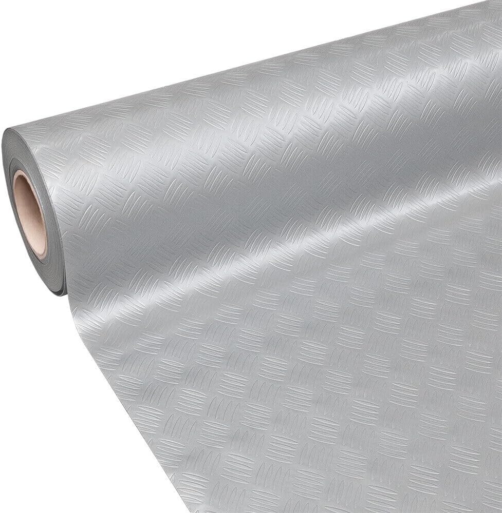 Tapis en Pvc Revêtement de Sol 140x15 mt Effet Tôle Paillasson ...