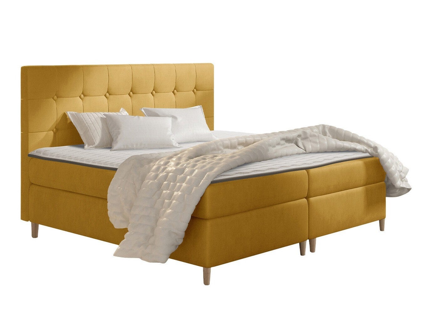 Letto continentale Baltimore 130, Singolo, Continentale, Giallo ...