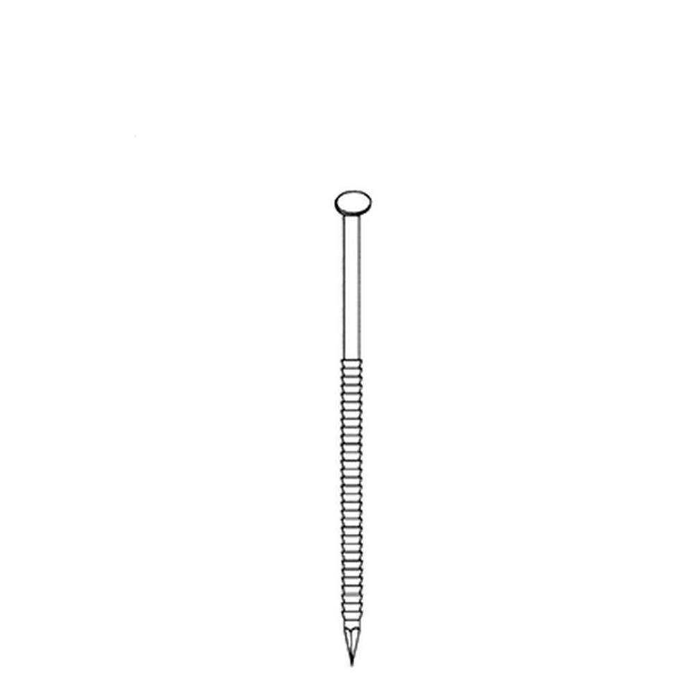 2 200 Pointes en Bande Collée 34° Annelées Inox Tête Bombée - 28x70 mm ...