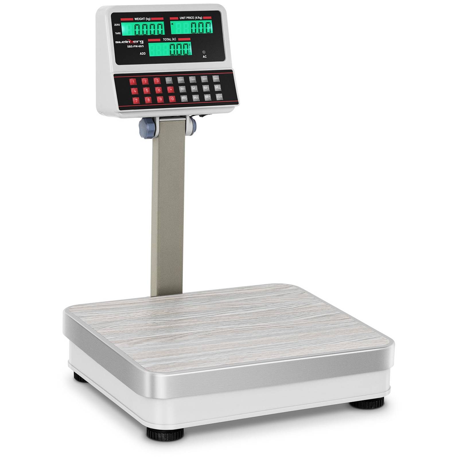 Balance poids-prix - Steinberg Systems - 60 kg / 5 g - Surface de pesée ...