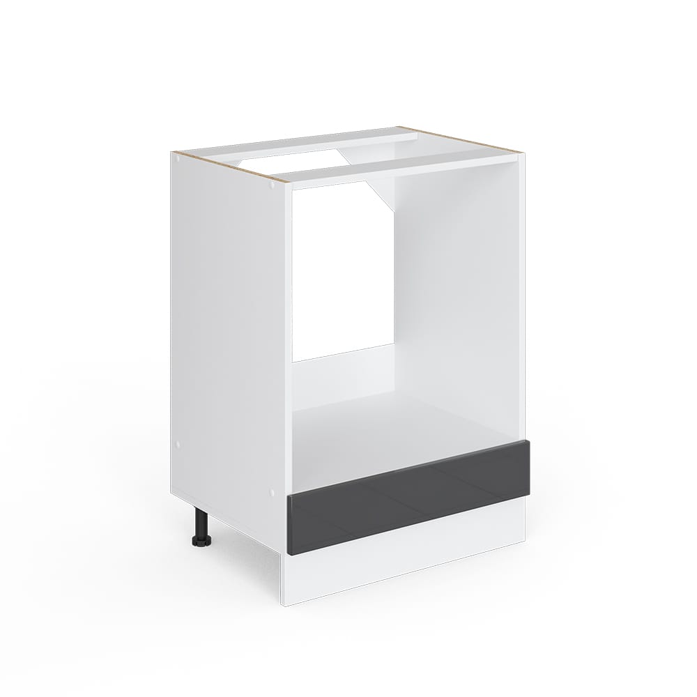 Vicco Meuble Pour Four R Line Anthracite Haute Brillance 60cm Pt