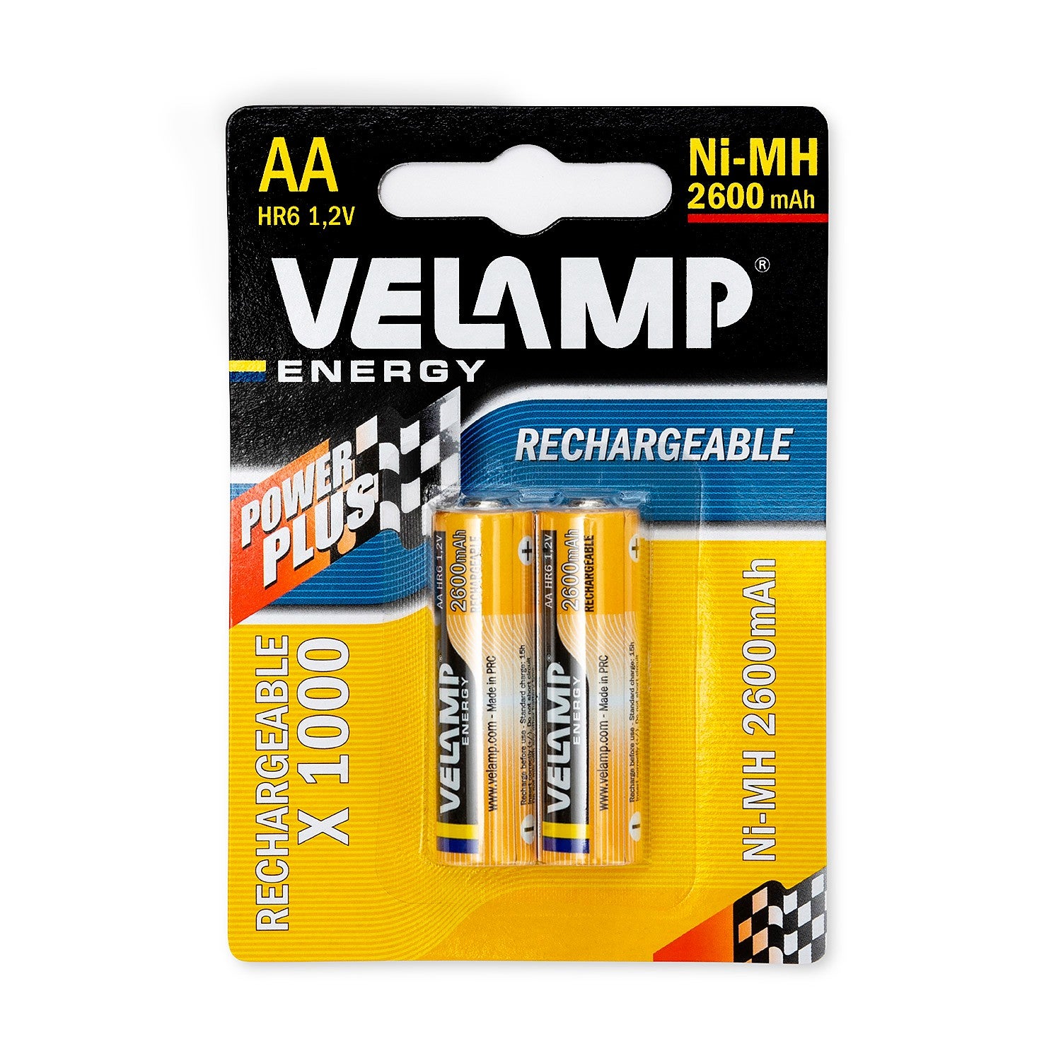 2 piles rechargeables ni-mh stilo AA 2600 mAh | Leroy Merlin