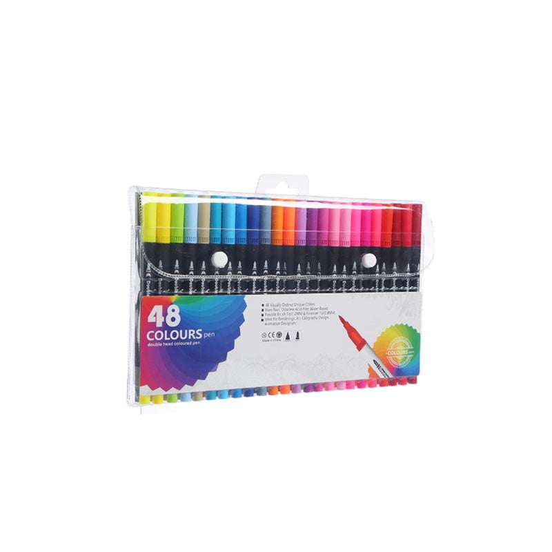 Feutres aquarellables lavables, marqueurs aquarelles Black 48 couleurs ...