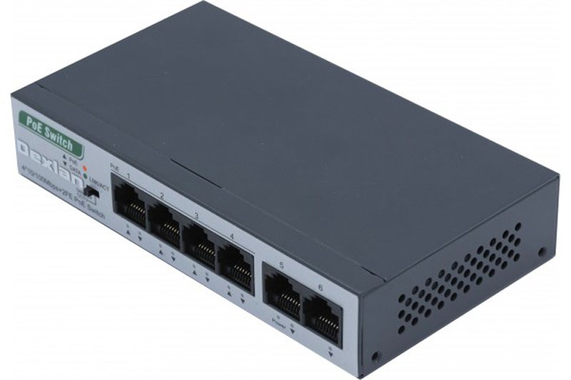 DEXLAN Switch rj45 100mbps 6 ports poe dx3064 | Leroy Merlin