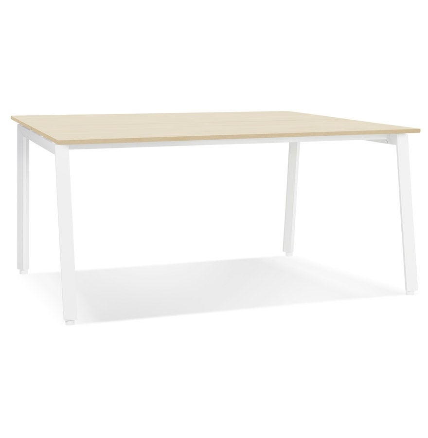 Table de réunion / bureau bench 'AMADEUS SQUARE' en bois finition ...