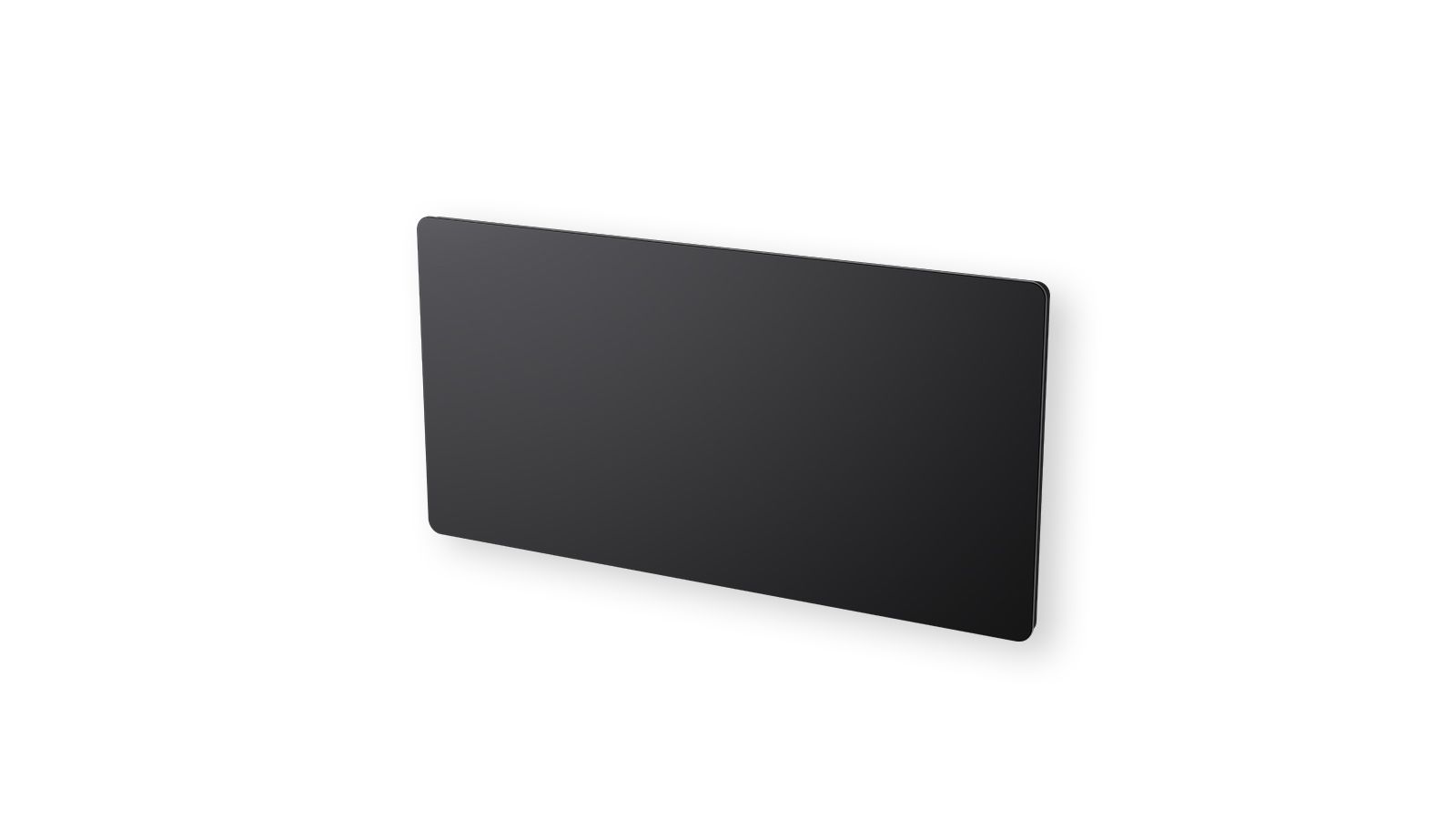 Radiateur Panneau rayonnant LCD Aluminium Noir 2000W | Leroy Merlin