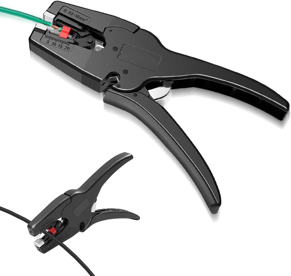 Pelacables, pelacables automático 2 en 1, alicates de corte de 0,03-10 ...
