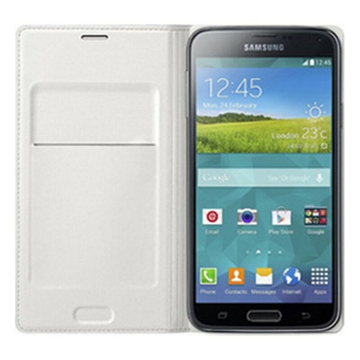 Flip Wallet pour Galaxy Core LTE G386F Samsung Blanc | Leroy Merlin