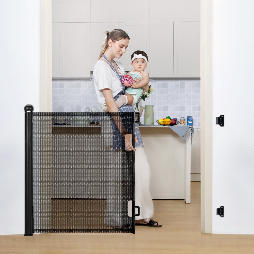 Barrière de sécurité enfant extensible Barrière d'escalier fermeture ...