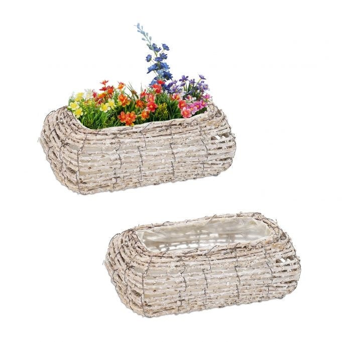 Pot de fleur courbé - lot de 2 | Leroy Merlin