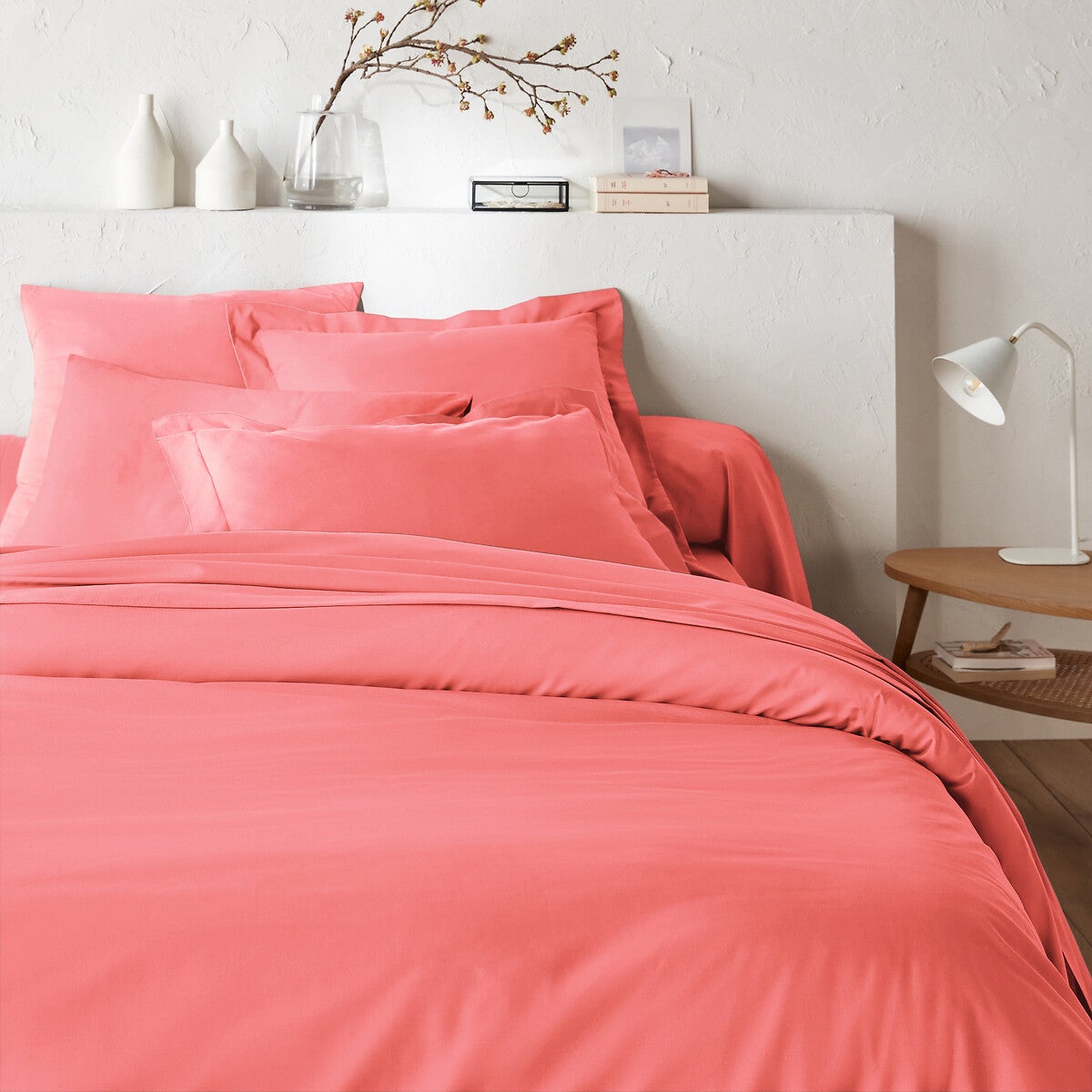 Housse de couette en coton, Scenario - Rose - 140 x 200 cm | Leroy Merlin