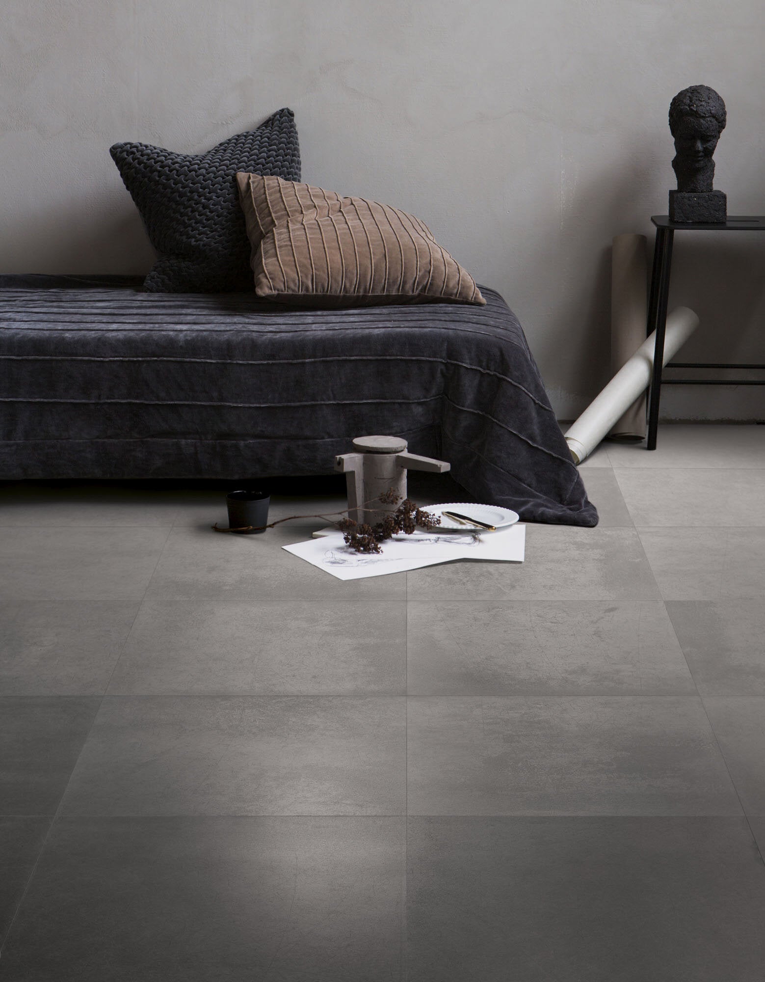 Grès cérame - BACKSTAGE - DARK GREY - 60x60 | Leroy Merlin