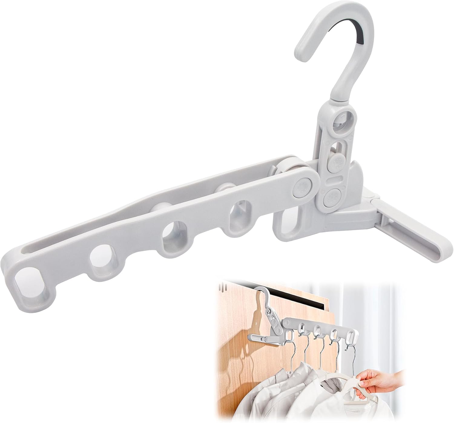 Mural Vêtements Porte - 1 pièce ABS Cintre Mural Rabattable Porte ...