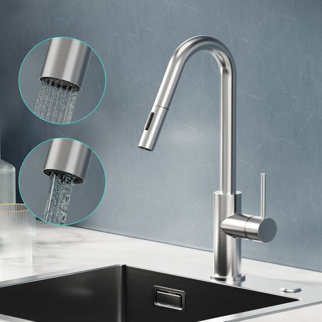 Mitigeur de Cuisine avec Douchette Extractible Robinet de Cuisine en ...