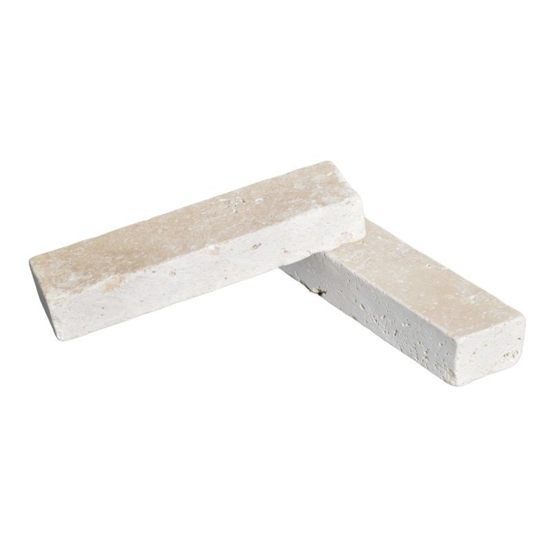 Chevron Travertin Beige Clair 1er choix Vieilli 20,3x5x3 cm | Bricoman