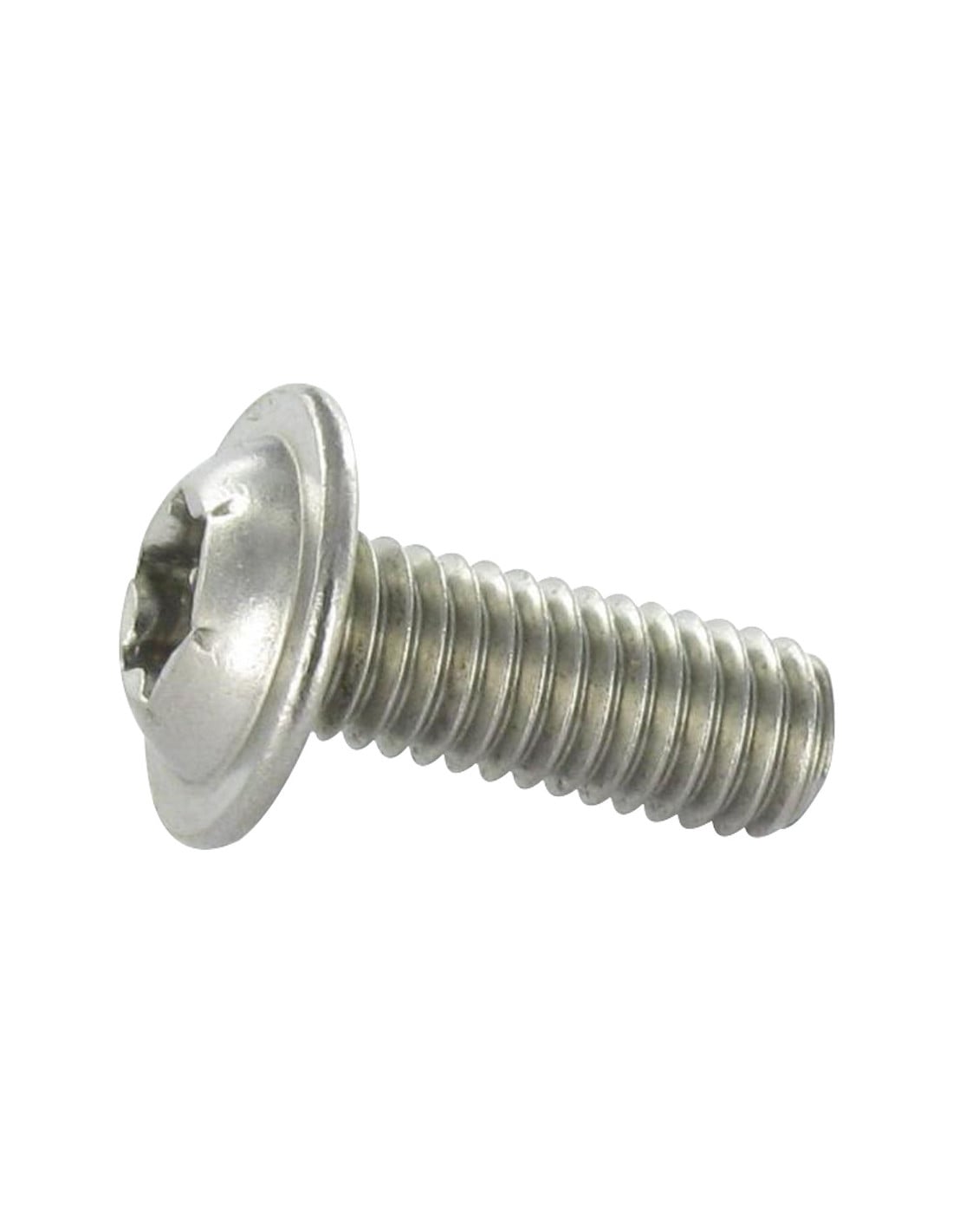 Vis métaux Tête bombée Embase collerette TORX T25 M5X12 Filetage total ...