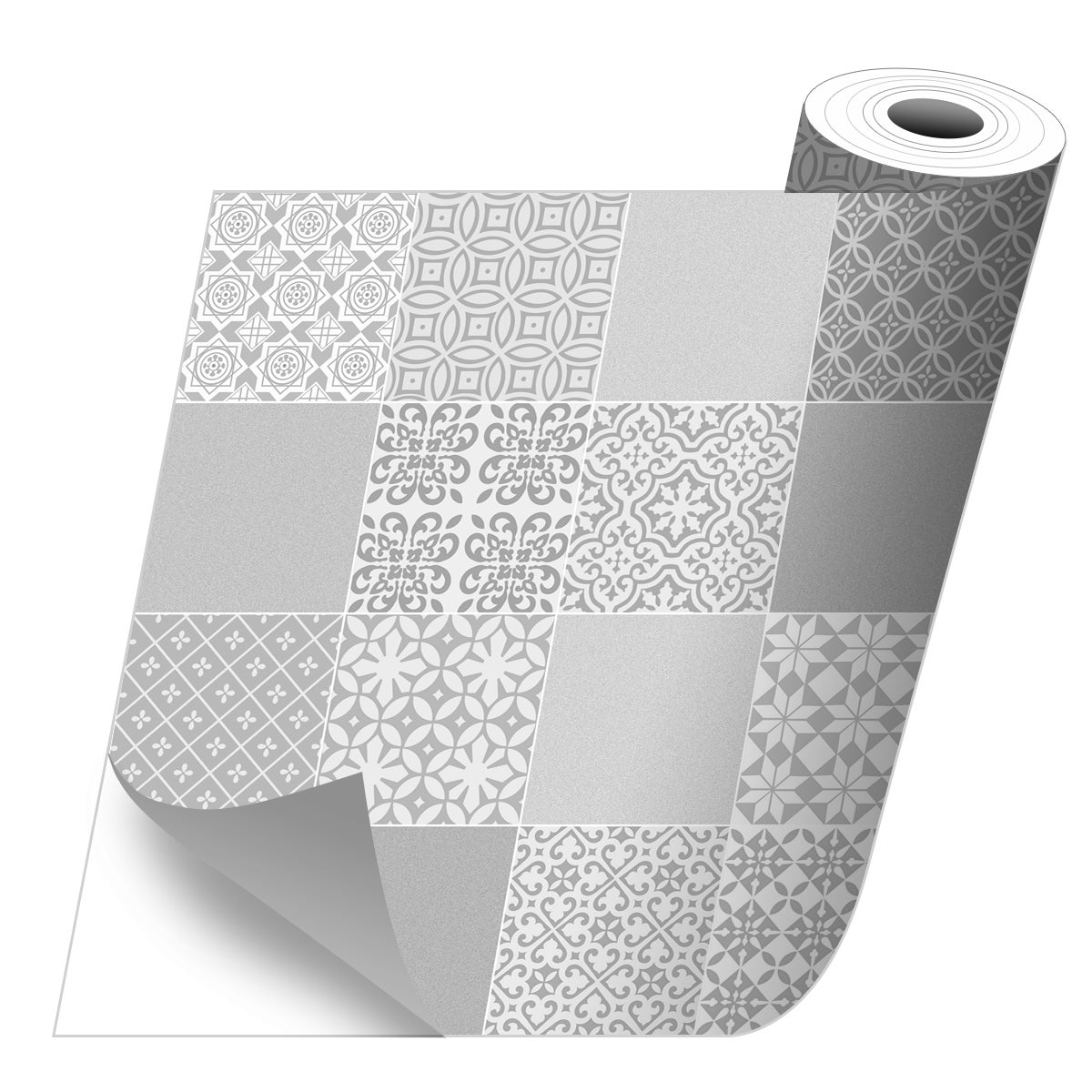 Rollo sticker Rossana grey 50x100 cm | Leroy Merlin