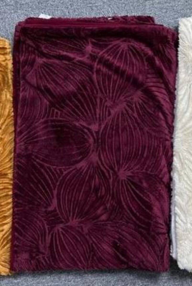 Plaid fourrure Automne rouge rubis 120x160cm - Atmosphera créateur d ...