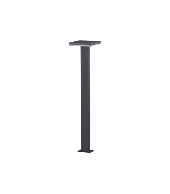 Baliza para Exterior LED Mantra Tignes Gris Oscuro 100Cm Luz Cálida 10W ...