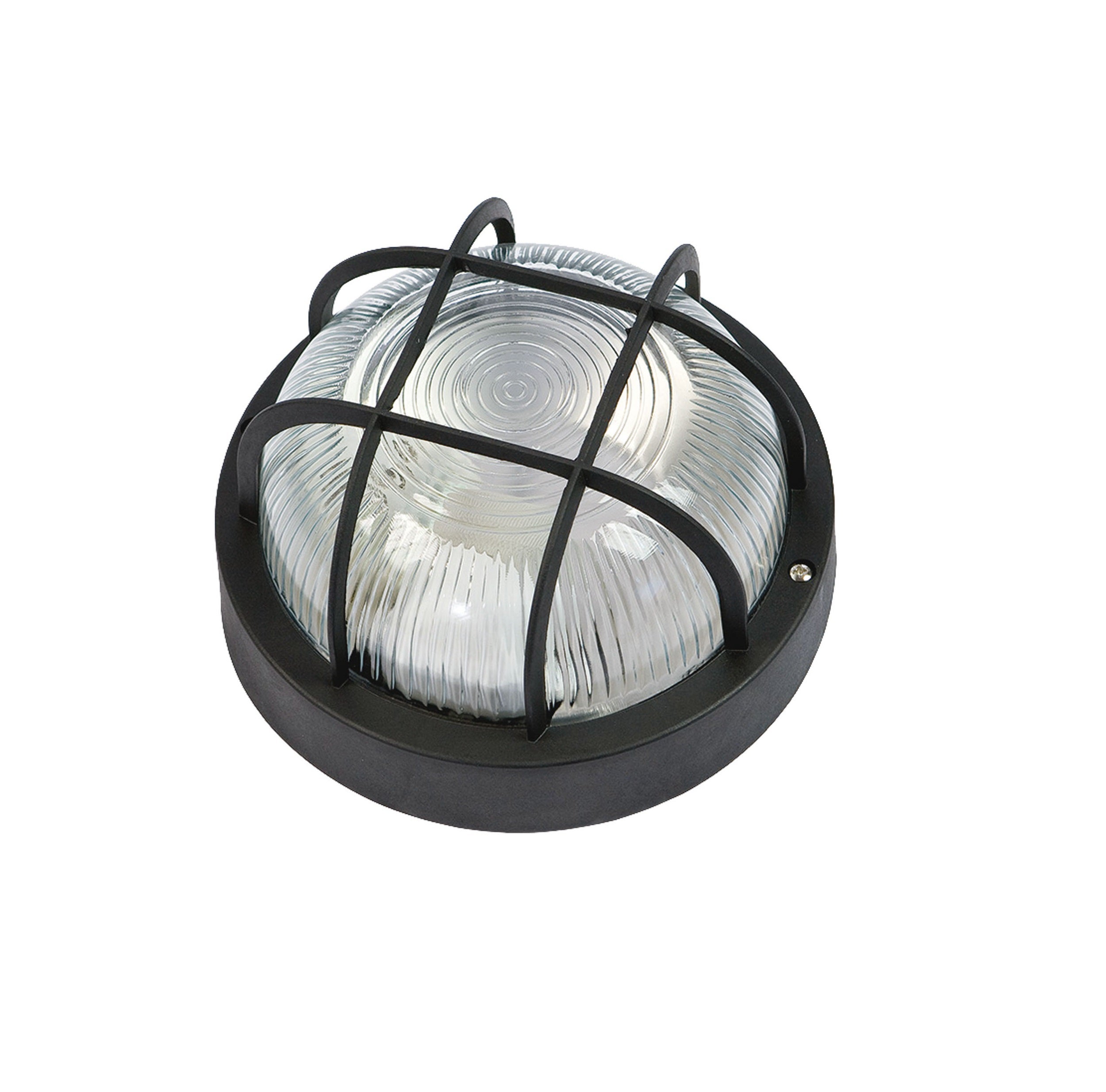 Plafón redondo Brixo para exterior altura 17 cm - COLOR negro | Leroy ...