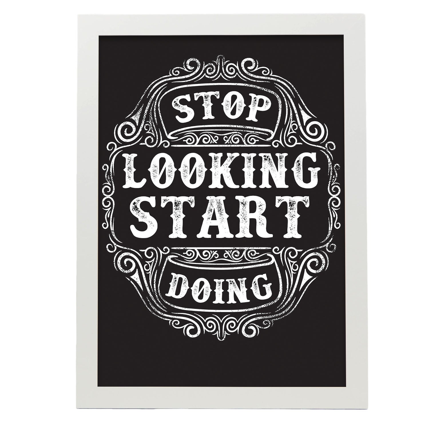 Affiche De Arrête De Chercher À Commencer À Faire Inspiré Par Citations ...
