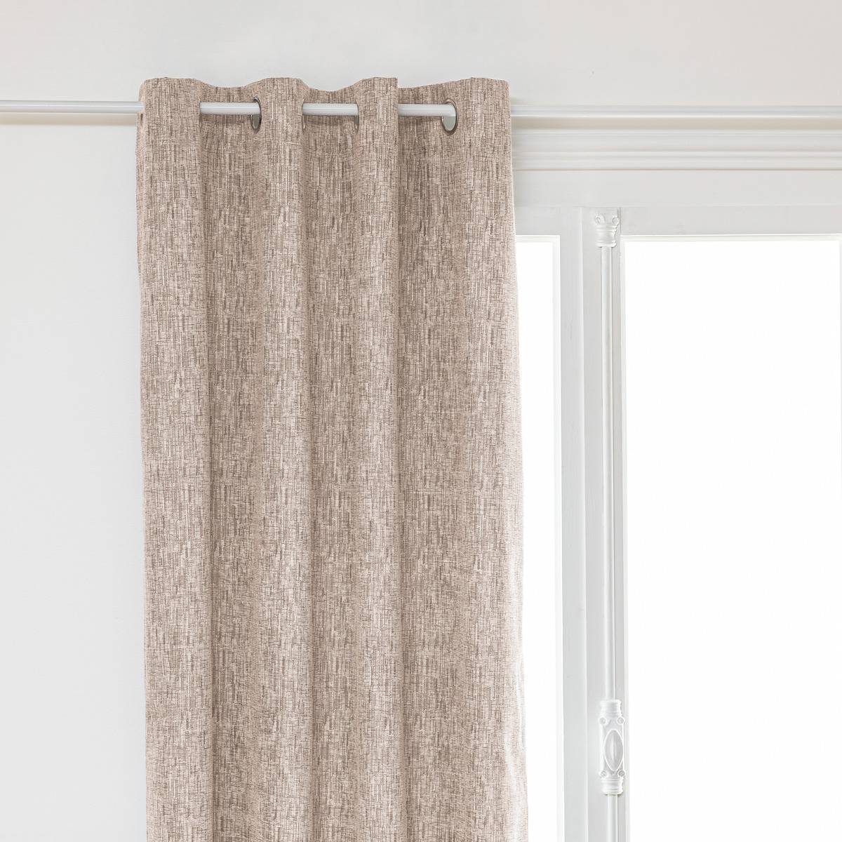 Atmosphera - Cortina opaca 100% - beige - 140x260 cm | Leroy Merlin