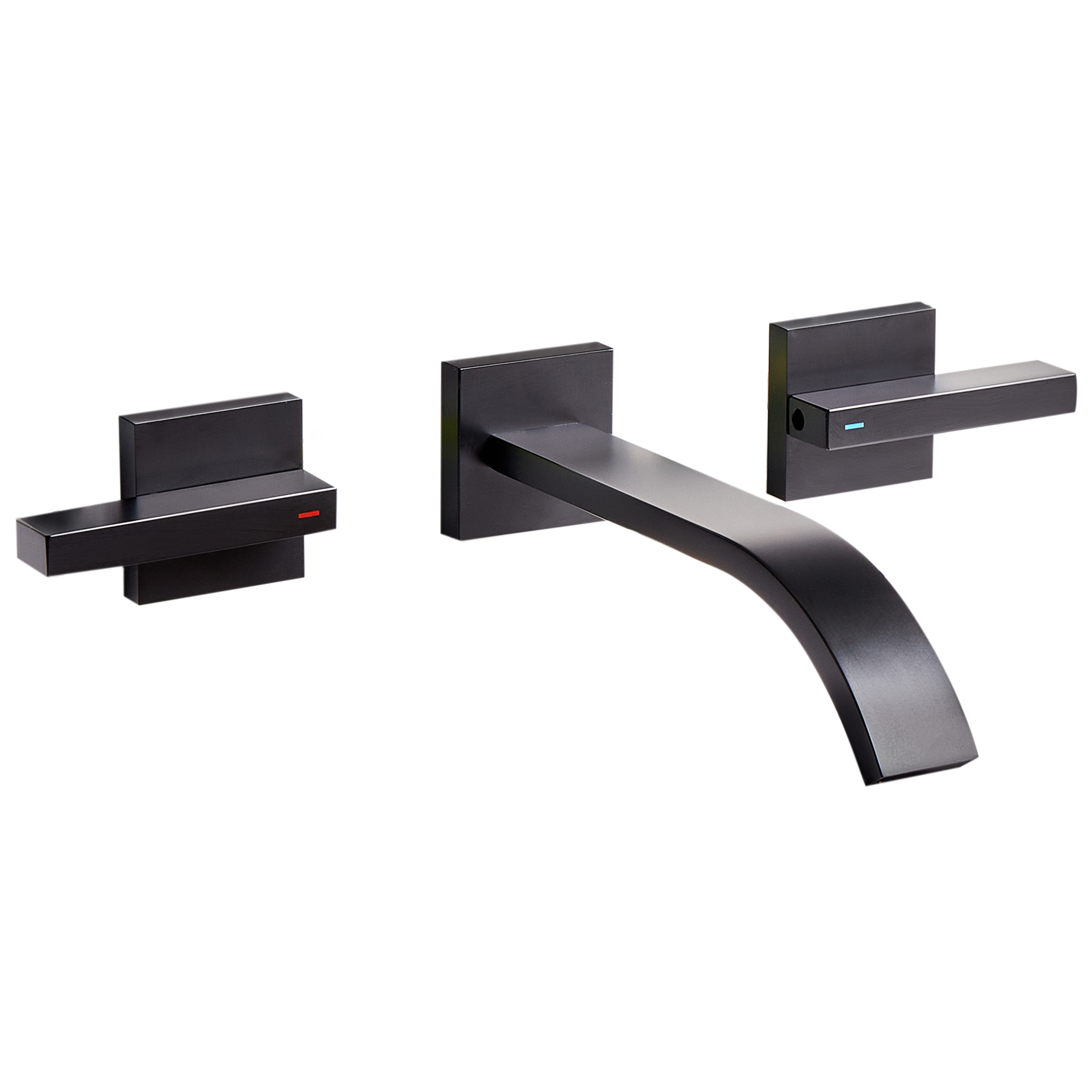 Beliani Grifo empotrado monomando de lavabo BERRACO Negro | Leroy Merlin