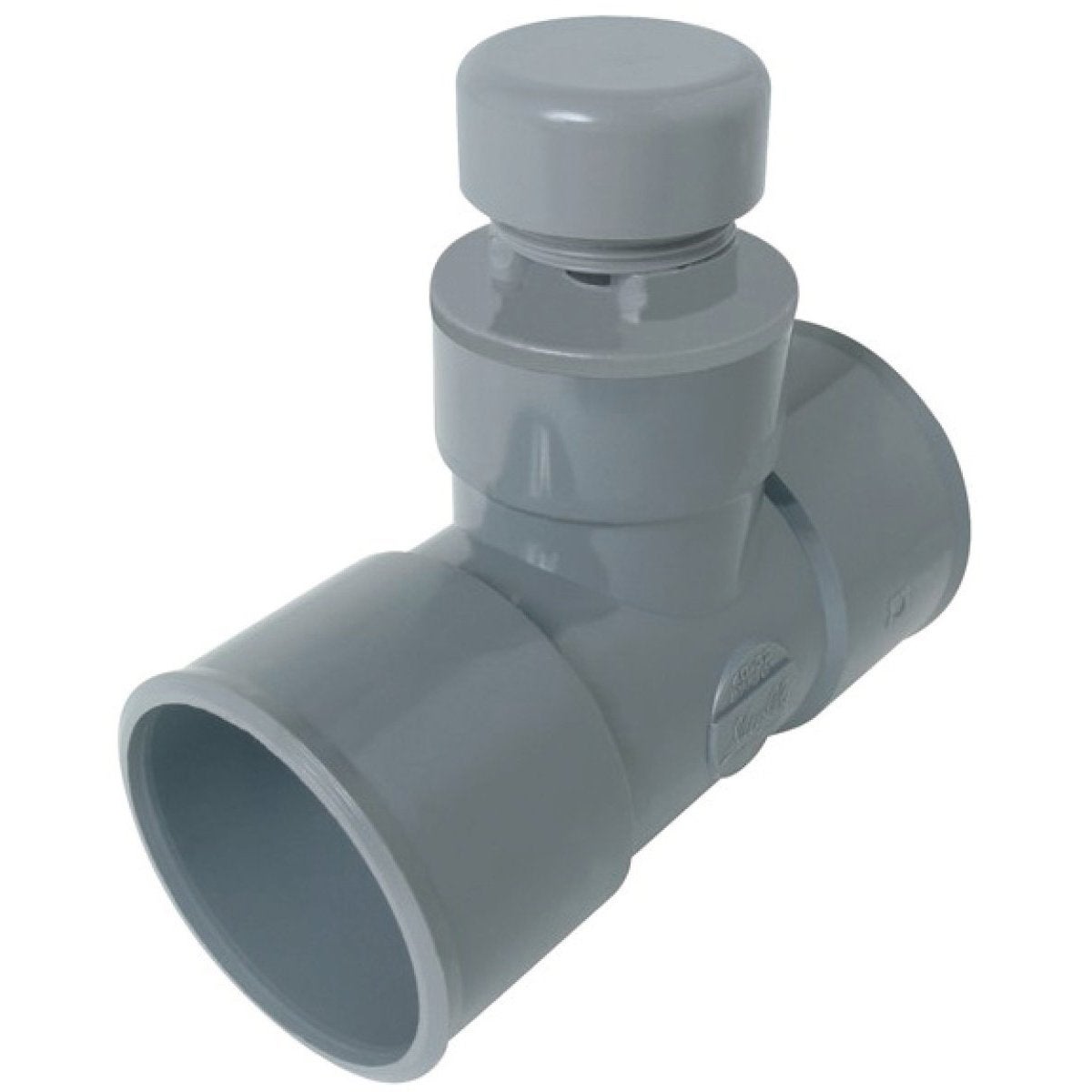 Té pvc - anti-vide - femelle / femelle - diamètre 40 mm - nicoll atvh ...