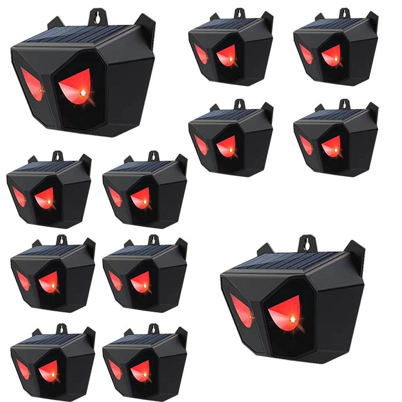 Repelente de luz Solar roja y negra para exteriores, repelente de ...