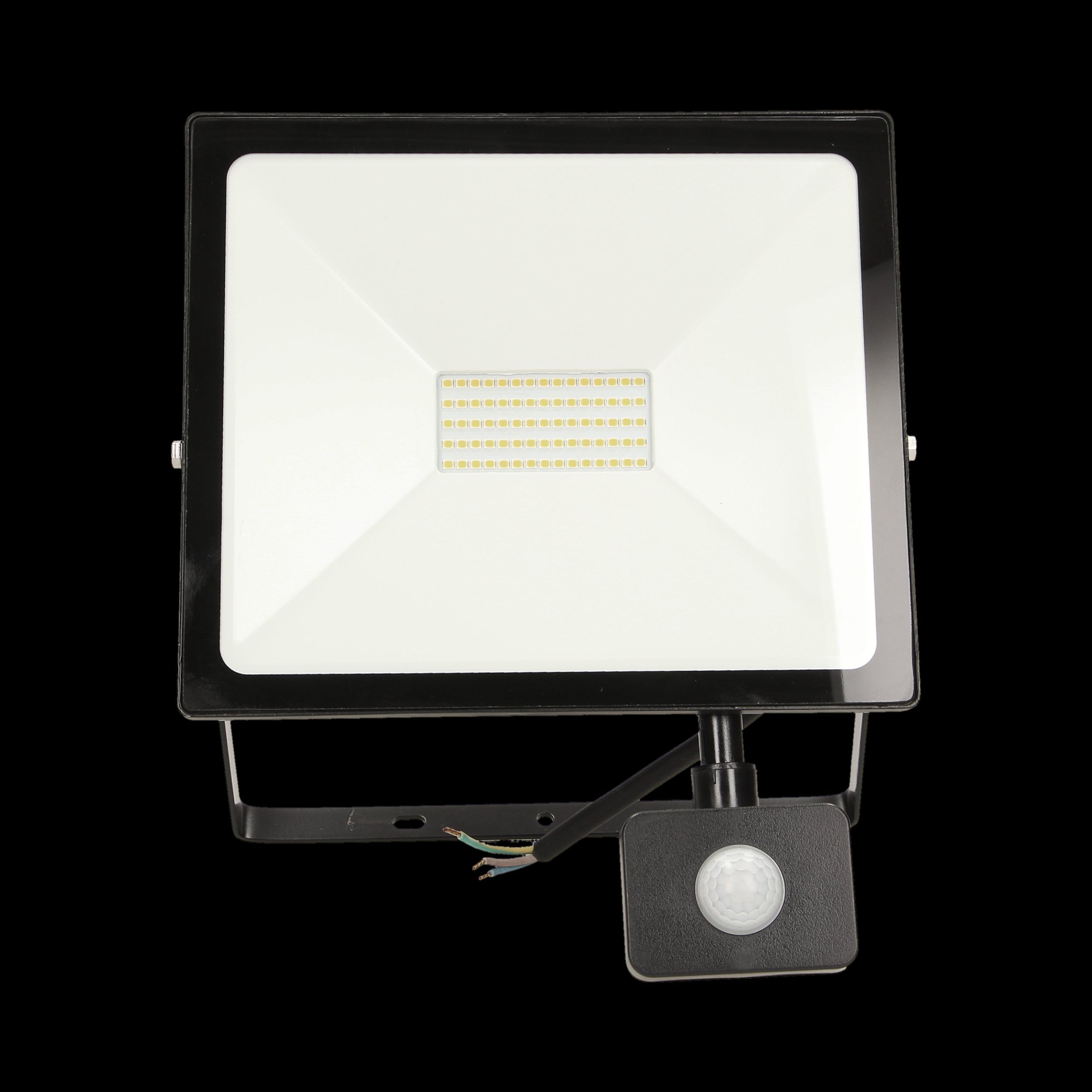 Projecteur LED ALLED 50W avec PIR, 4000lm, IP44, 4000K, Alu+verre ...